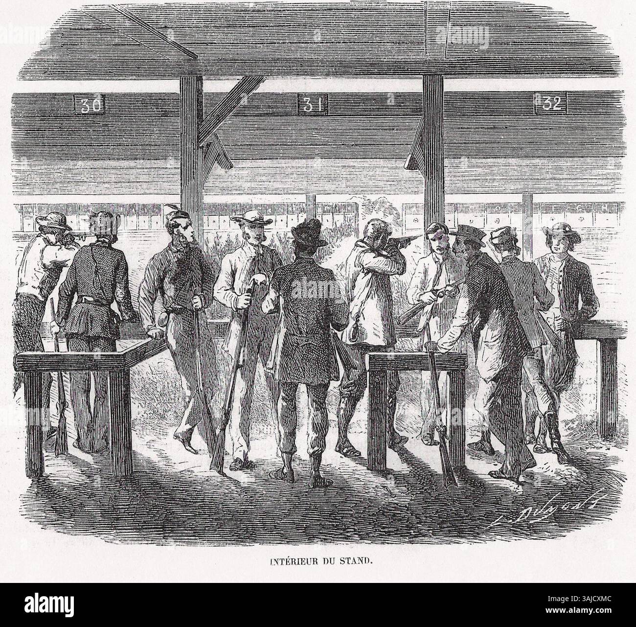 The 1863 Tir Federal event in Chaux-de-Fonds displayed at L ...