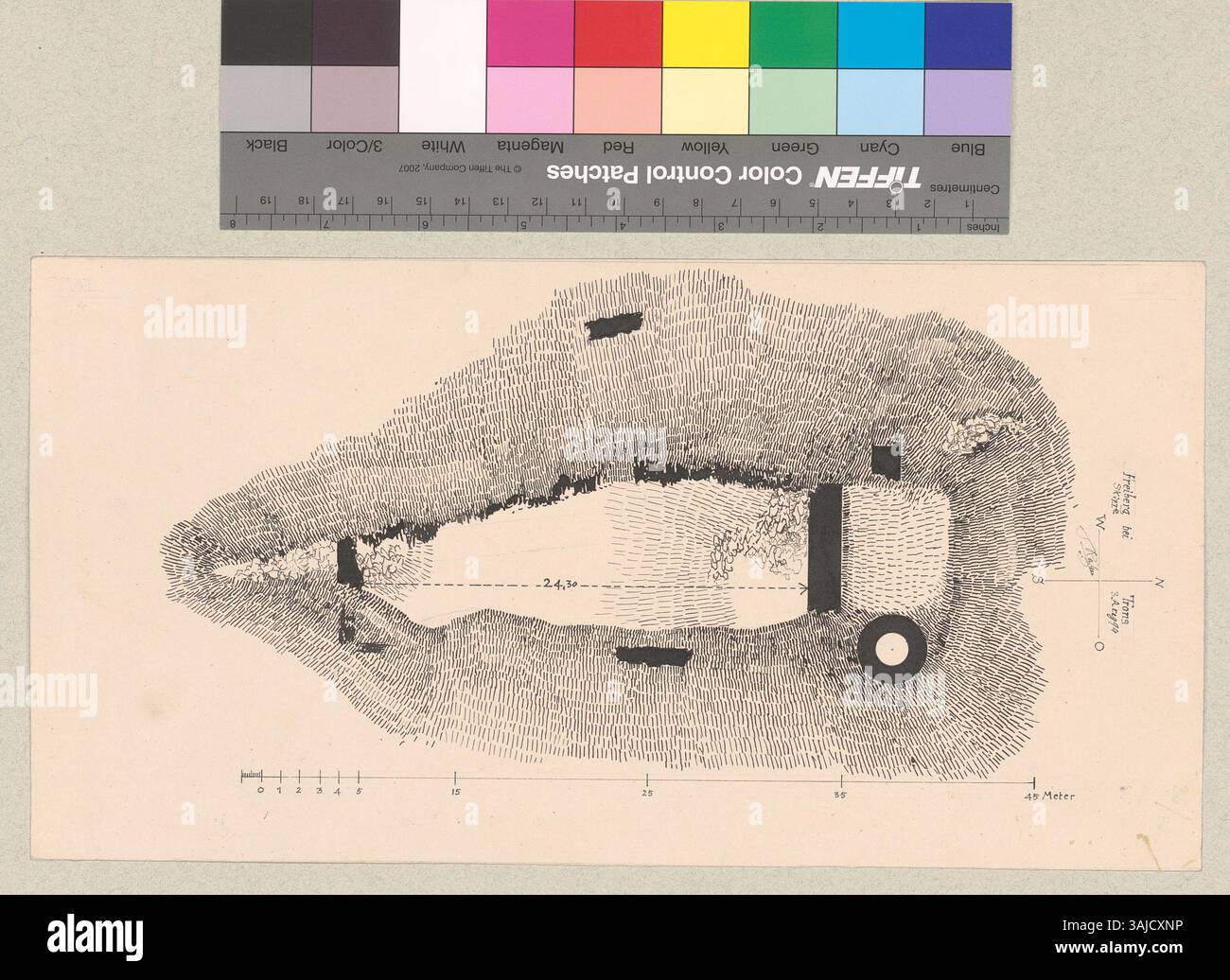 This 1894 sketch by Johann Rudolf Rahn illustrates the floor plan of ...