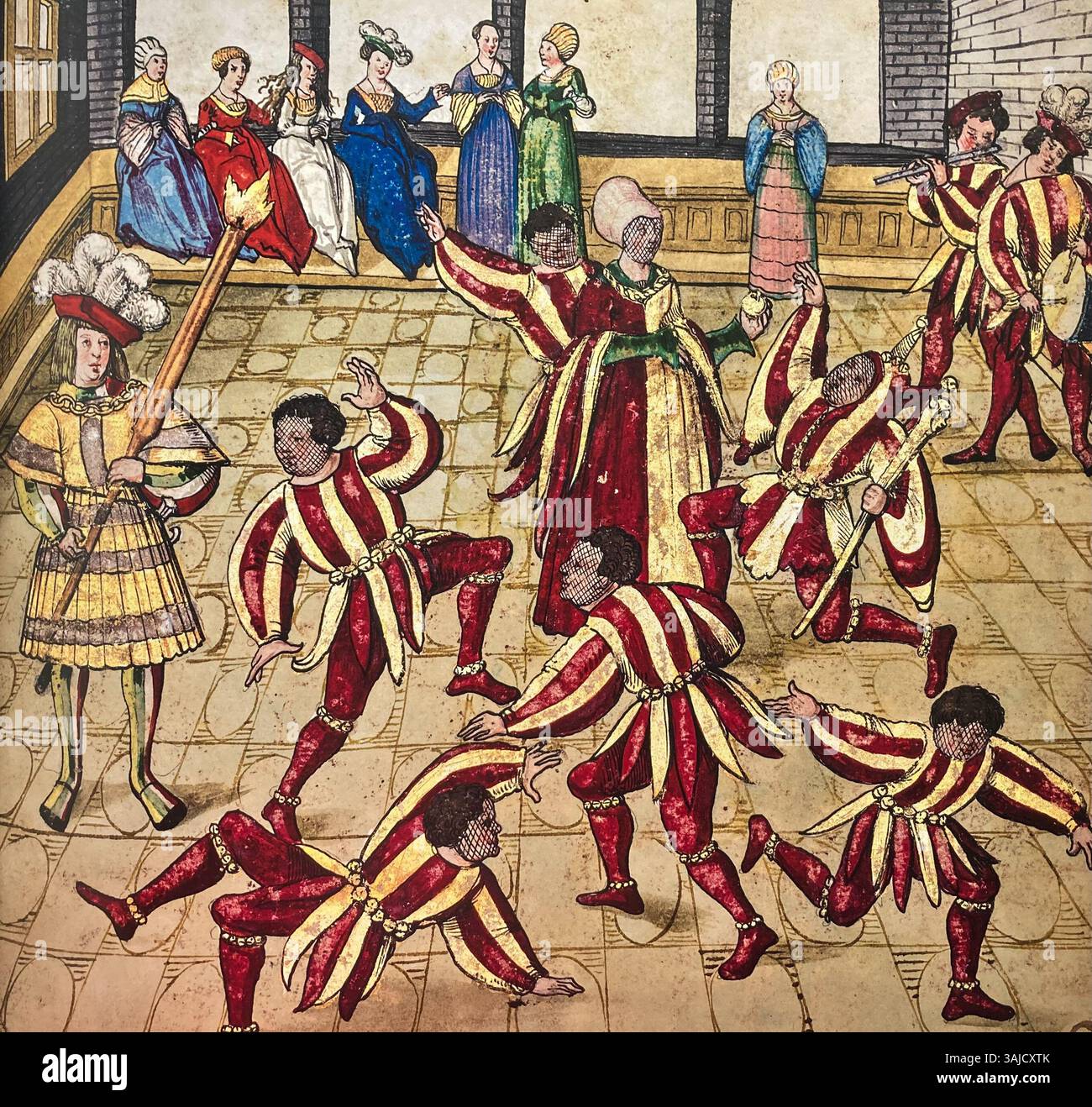 This miniature from the Freydal Tournament Book, painted in the early ...