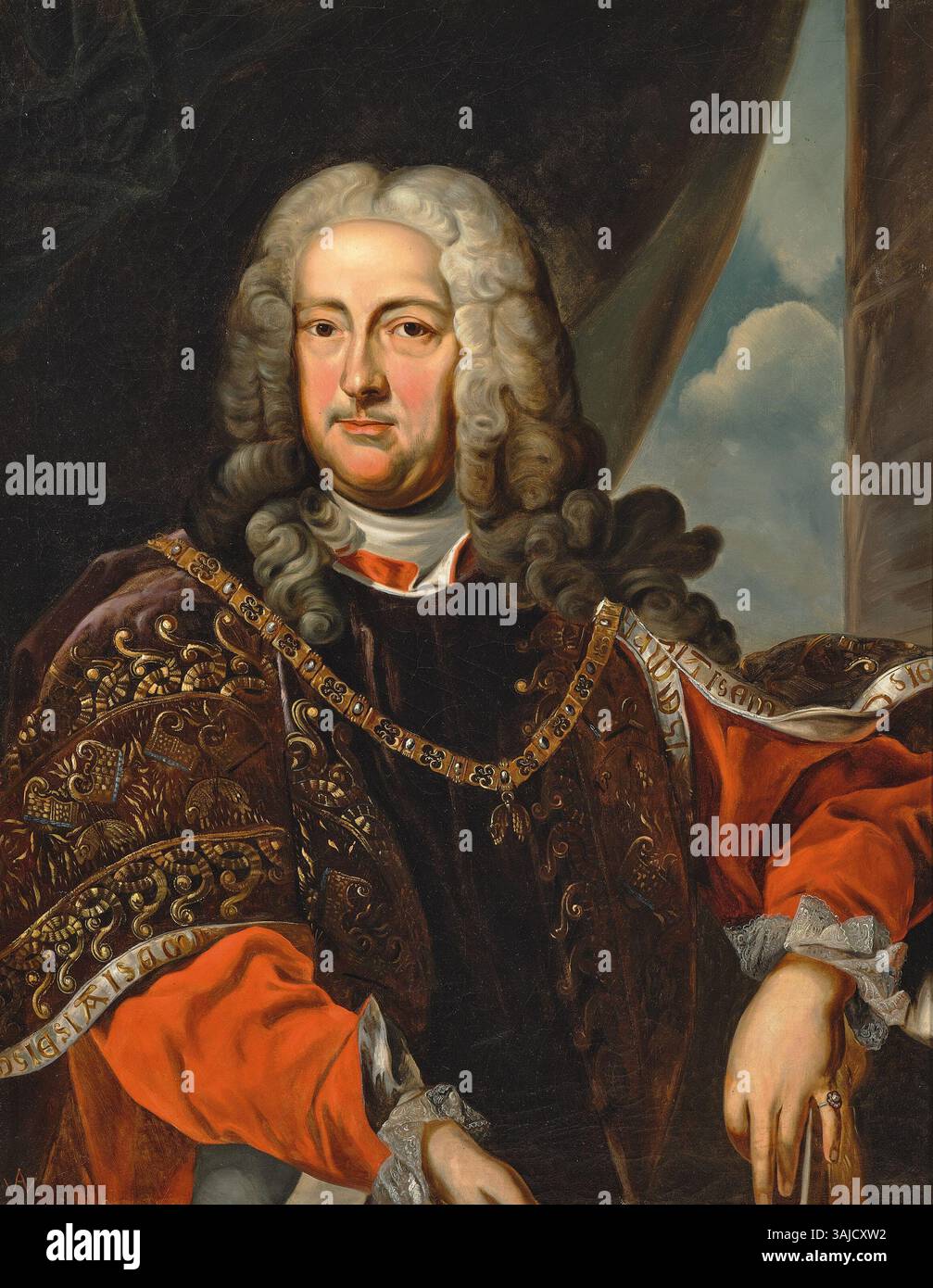 This portrait from around 1740 depicts Count Rudolf Franz Erwein von ...