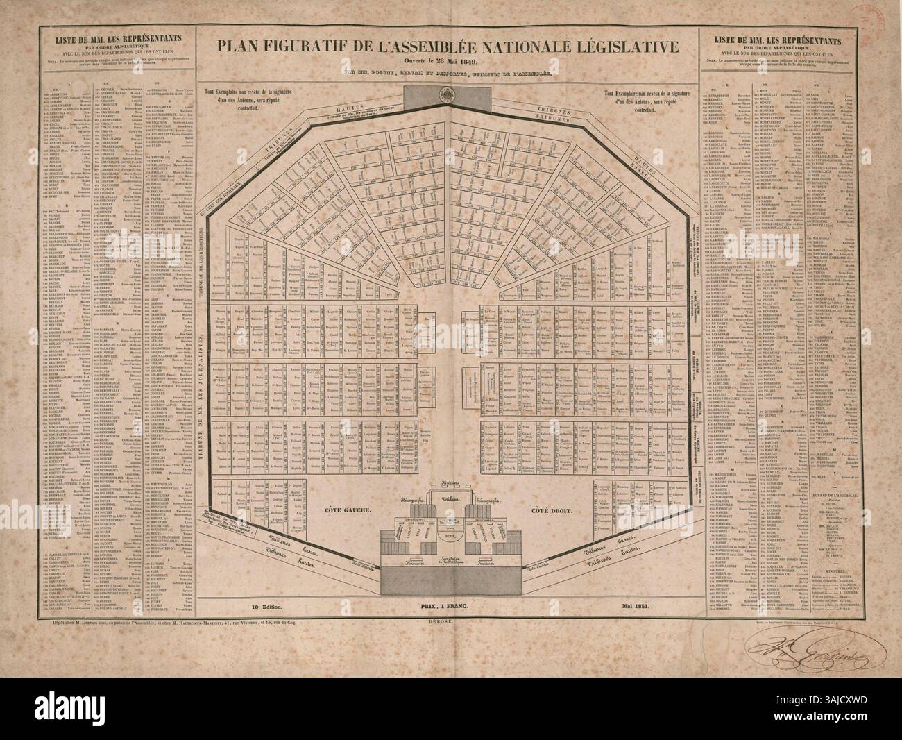 Figurative plan of the National Legislative Assembly opened on 28 May ...