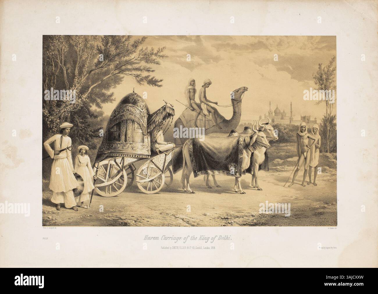 Plate 4 from 'Indian Scenes and Characters from Drawings Made on the ...