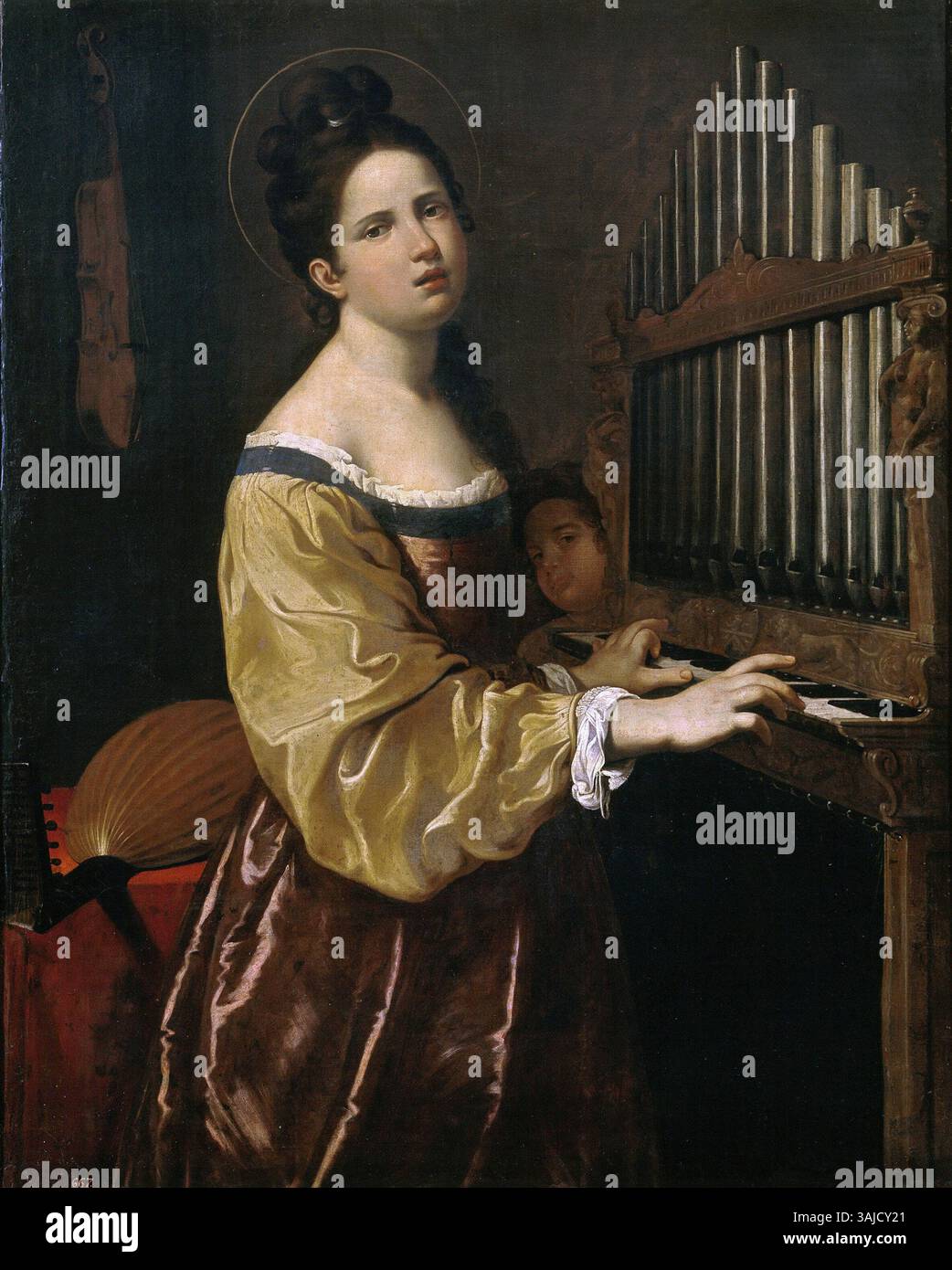 Antiveduto Grammatica’s 'Saint Cecilia' (1611–1631) depicts the patron ...