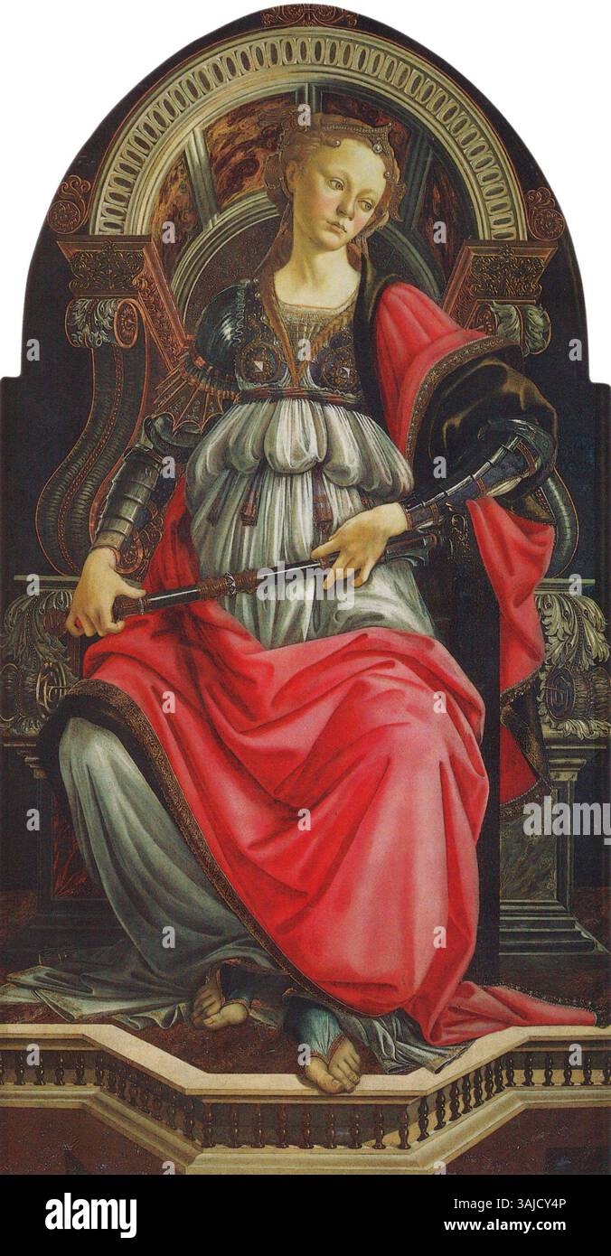 Fortitude by Sandro Botticelli, created before 1472, is an allegorical ...