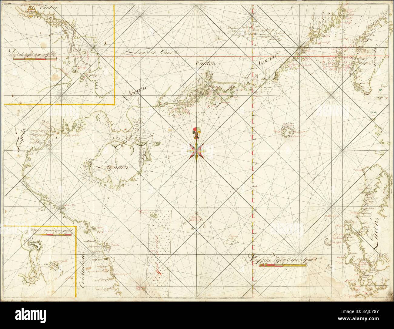 This 1759 map illustrates the Gulf of Tonkin and the South China Sea ...