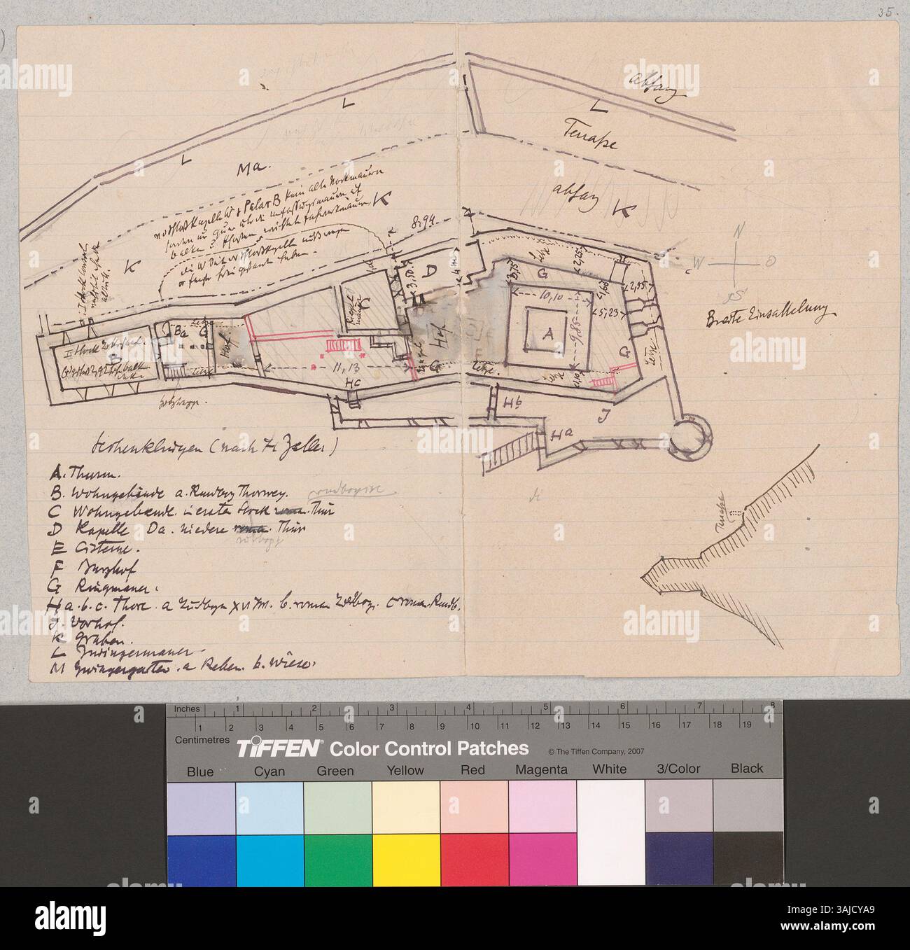 This 1862 illustration by Johann Rudolf Rahn shows the floor plan of ...