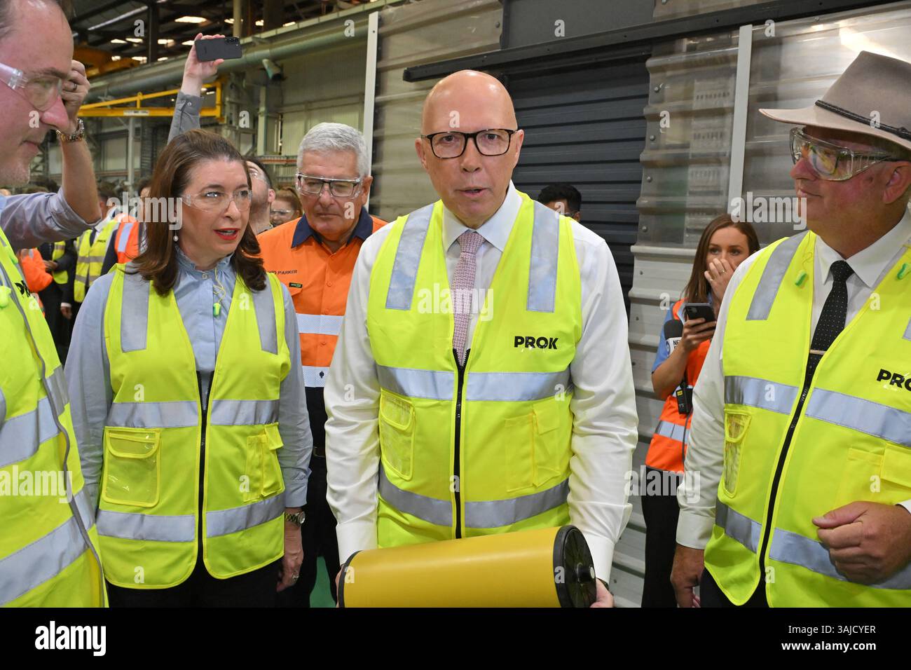 Perth, Australia. 11th Apr, 2025. Leader of the Opposition Peter Dutton ...