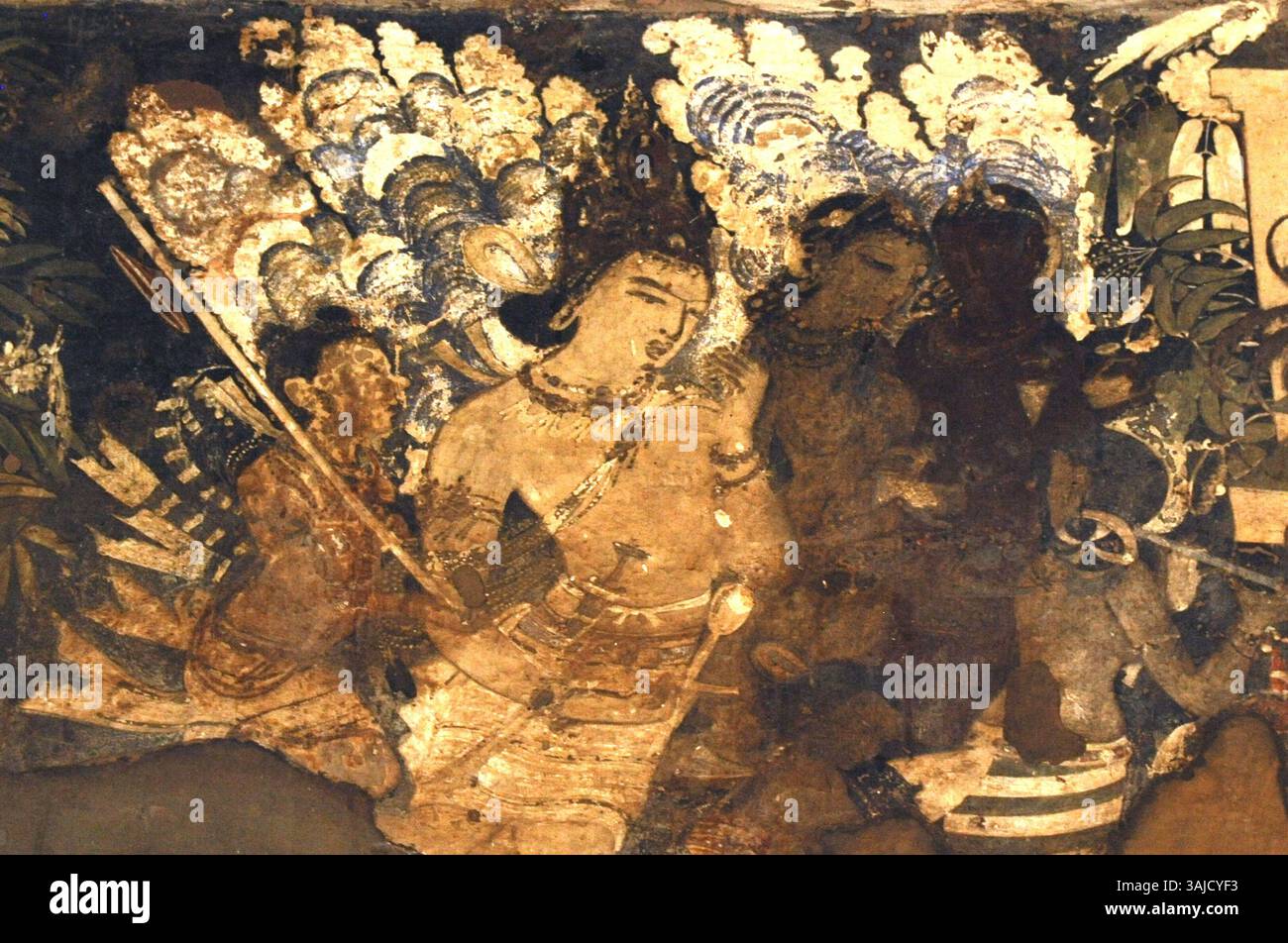 5th century indian mural hi-res stock photography and images - Alamy