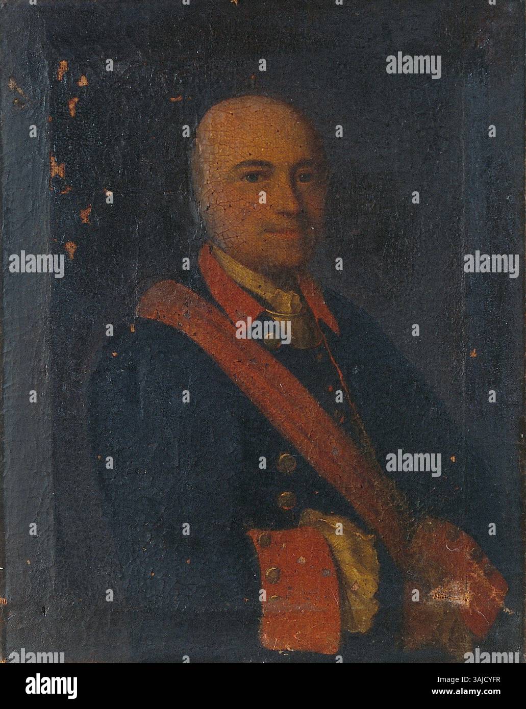 This 1762 portrait by Johann Ludwig Aberli portrays Samuel Bernhard ...