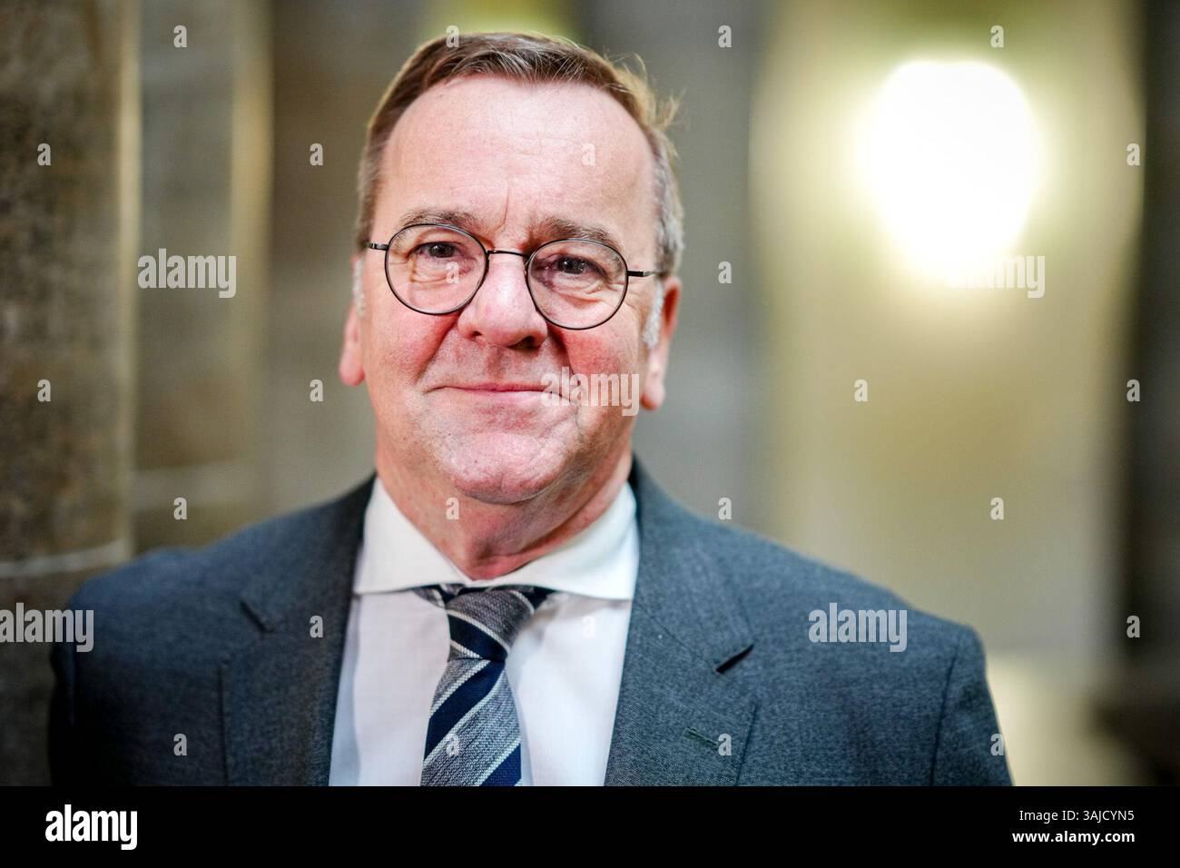 Berlin, Germany. 10th Apr, 2025. Boris Pistorius (SPD), Acting Federal ...