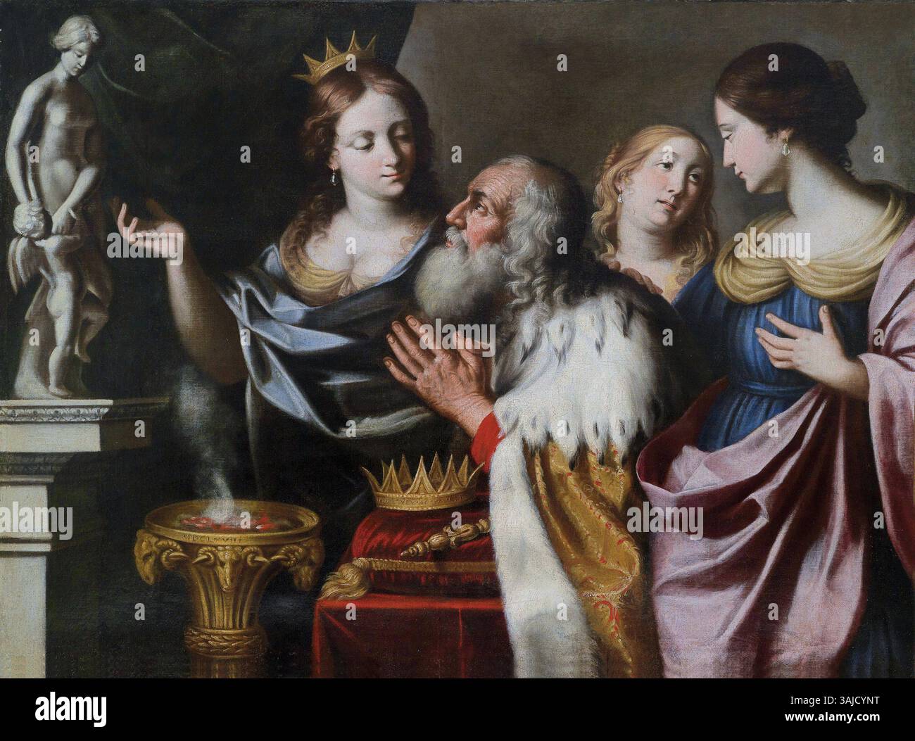 Giovanni Venanzi’s painting 'King Solomon Led Astray by His Wives ...