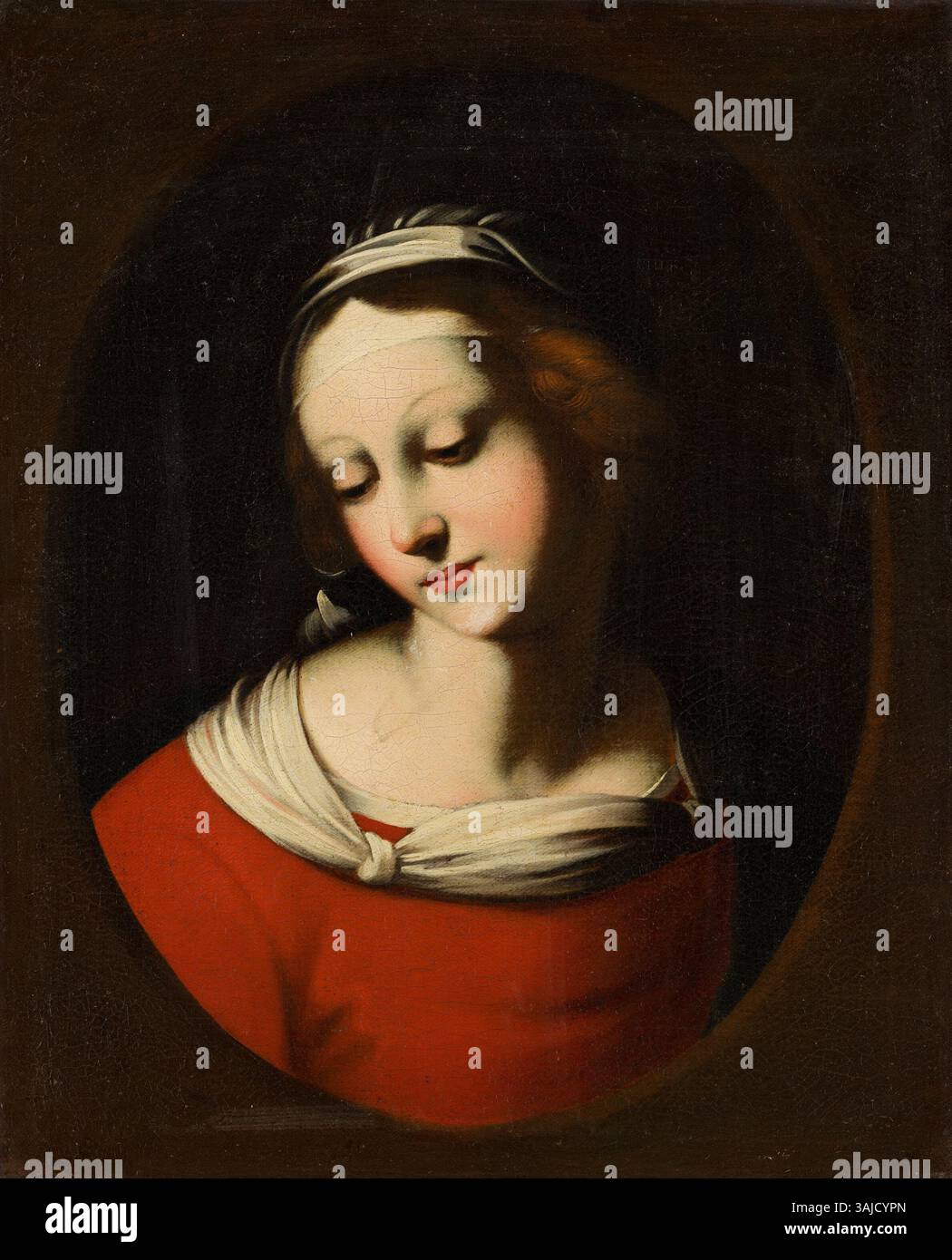 'Madonna' after Raphael, painted between 1600 and 1700, depicts the ...