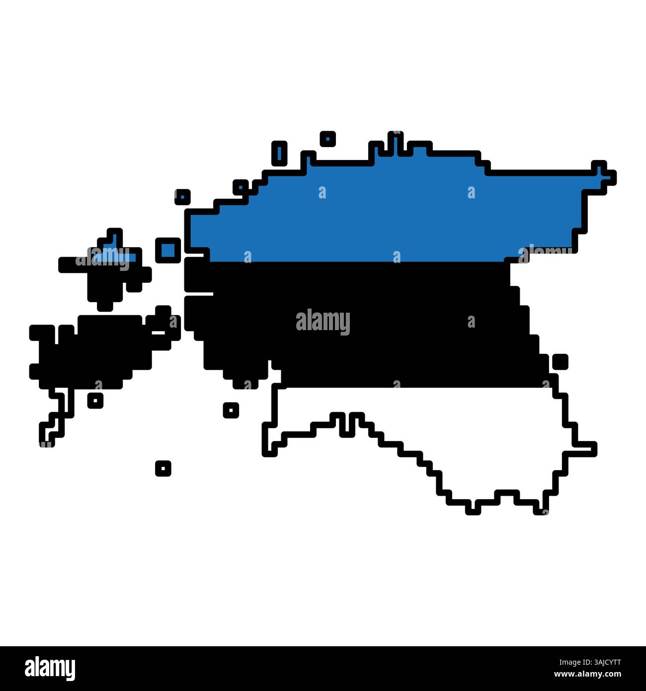 Pixelated world map icons in 8-bit style, featuring over 190 countries ...