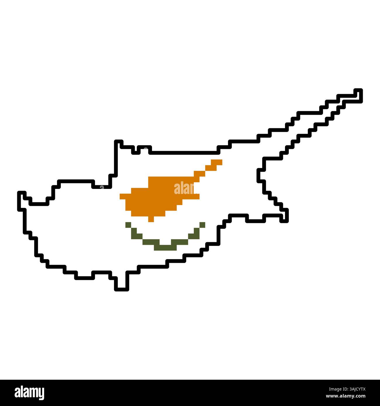 Pixelated world map icons in 8-bit style, featuring over 190 countries ...