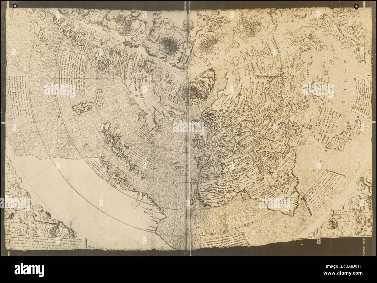 The 1506 Contarini-Roselli World Map, created by Francesco Rosselli, is ...