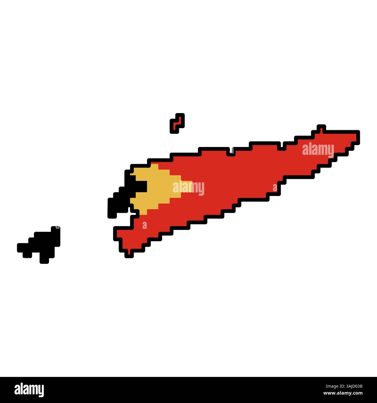 Pixelated world map icons in 8-bit style, featuring over 190 countries ...