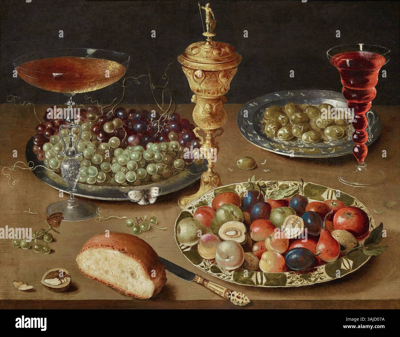 Osias Beert’s still life painting from 1608 depicts a hanap, a dish of ...