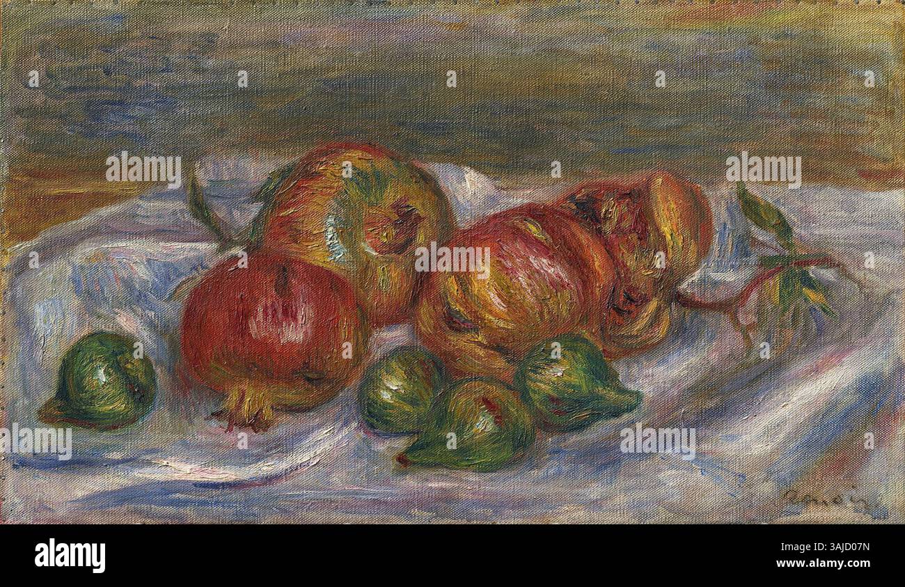 This 1913 painting 'GranatÃ¤pfel' (Pomegranates) by Pierre-Auguste ...