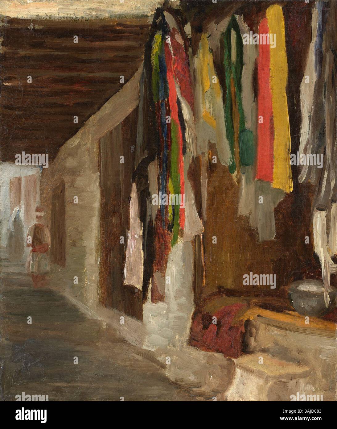 Eugène Isabey's 'Dans le Souk d'Alger' (1830) depicts a vibrant scene ...