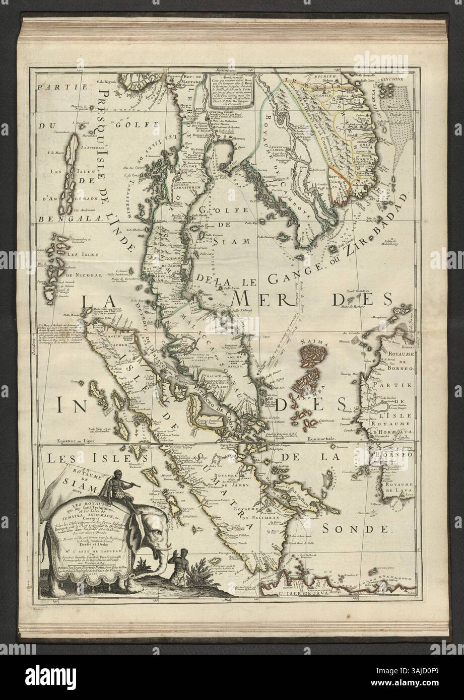 The 1693 map 'Cartes générales des Royaumes de l'Europe et des ...
