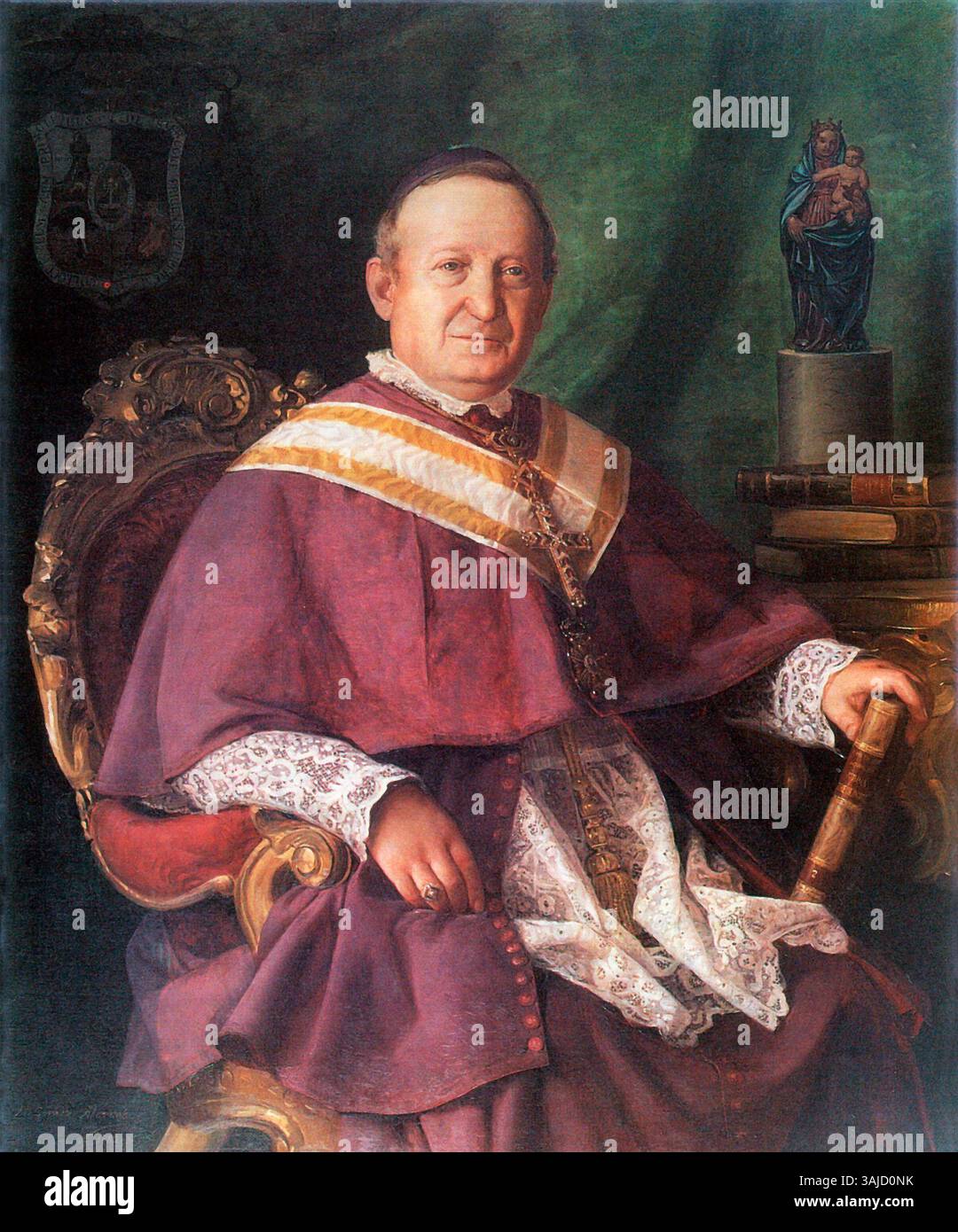 This portrait, painted before 1892 by Manuel Gómez-Moreno González ...