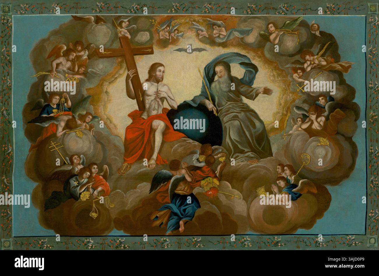 Holy Trinity, painted in 1701 by an unidentified German artist, is a ...