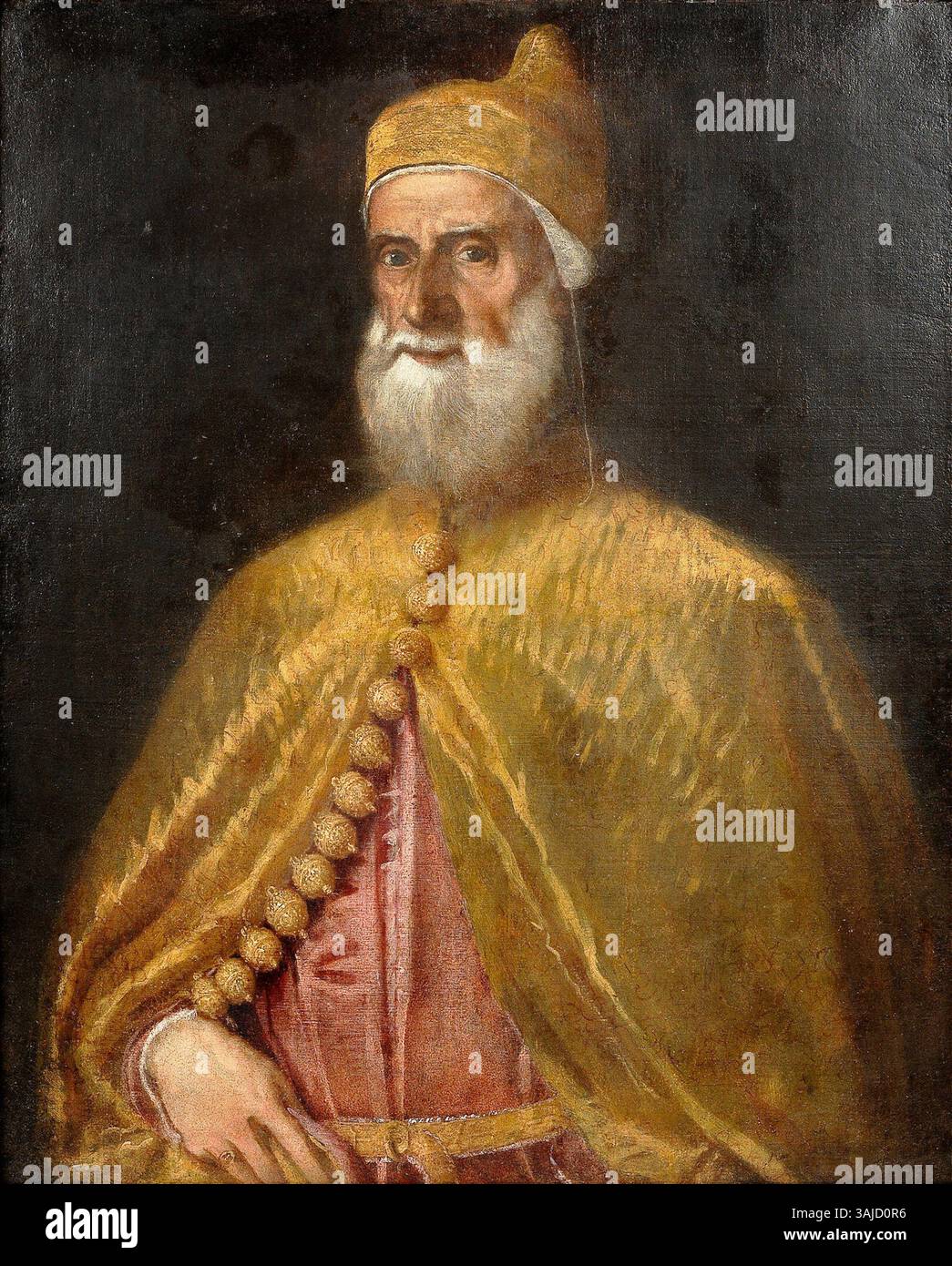 This 16th-century portrait, attributed to the workshop of Titian, shows ...