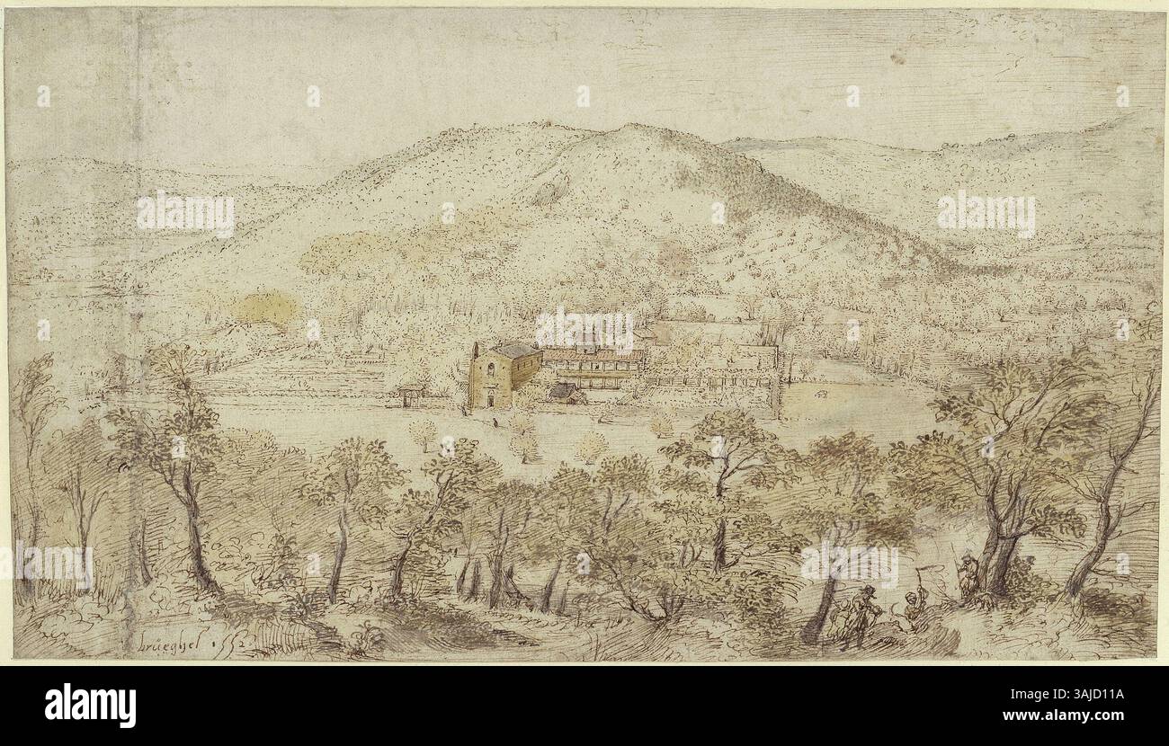This 1552 drawing by Pieter Bruegel the Elder depicts a southern hilly ...