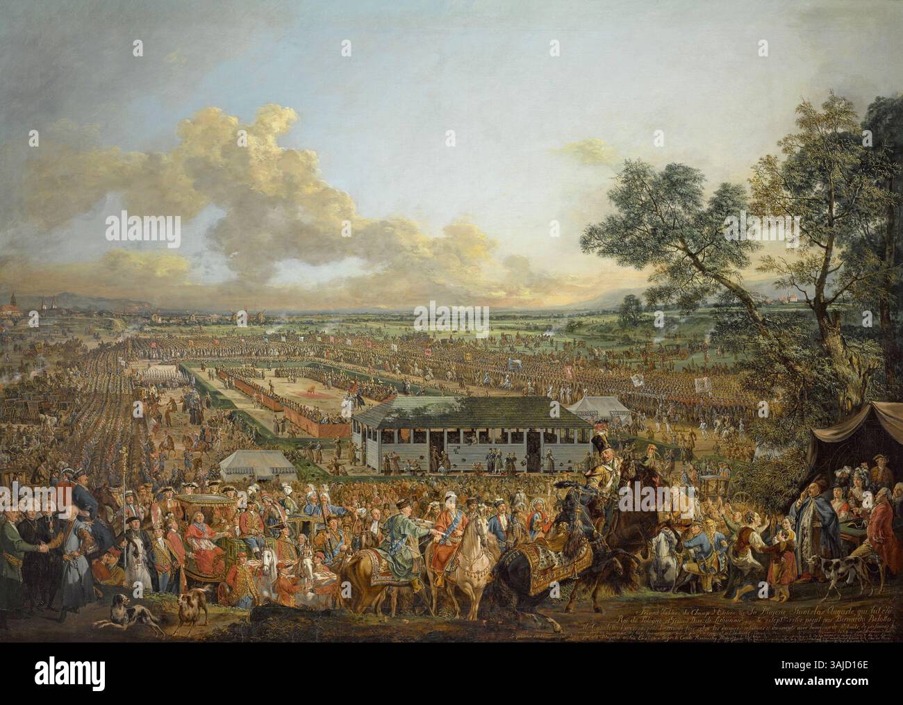 The painting by Bernardo Bellotto, created in 1776, depicts the ...