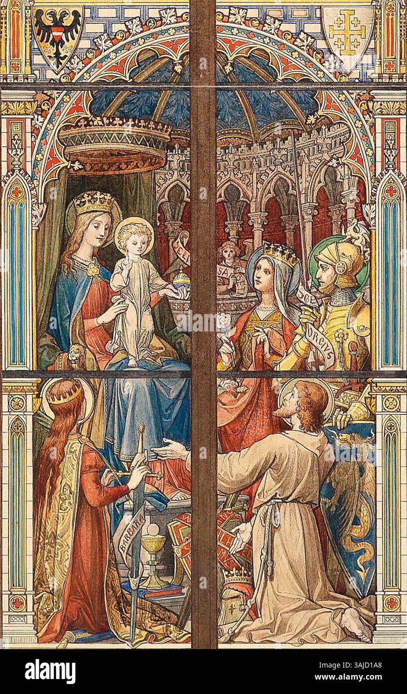 Franz Jobst’s 1878 design for a stained-glass window in Vienna's ...