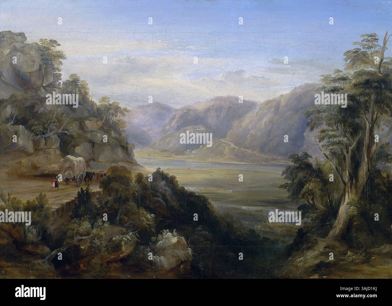 Conrad Martens’ 1838 painting ‘Wiseman’s Ferry’ depicts the scenic ...