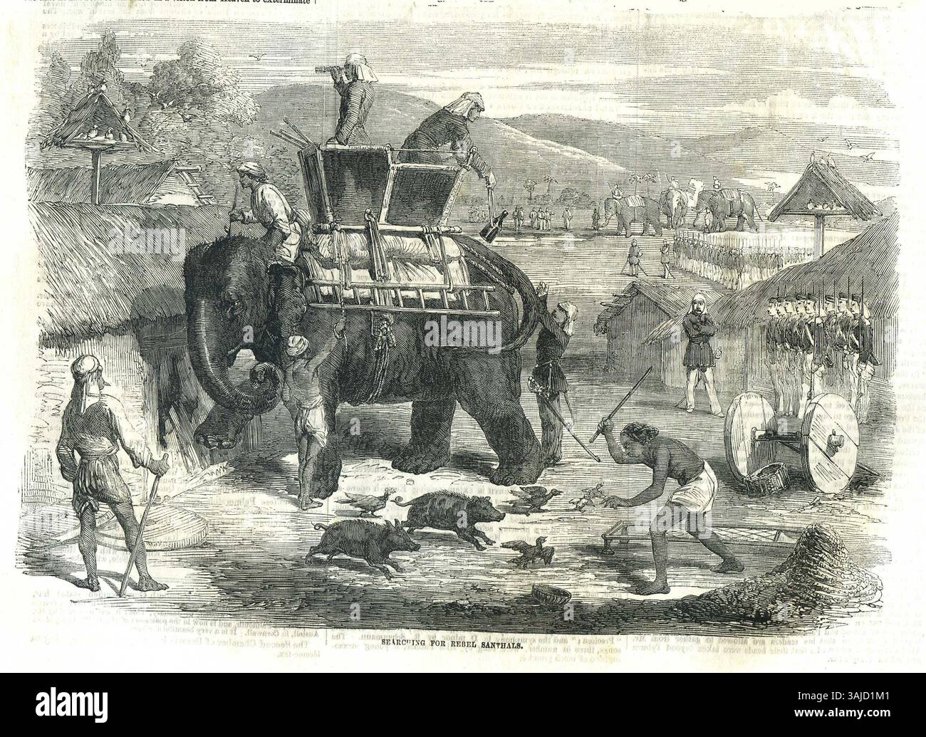 This 1856 illustration from The Illustrated London News depicts a scene ...