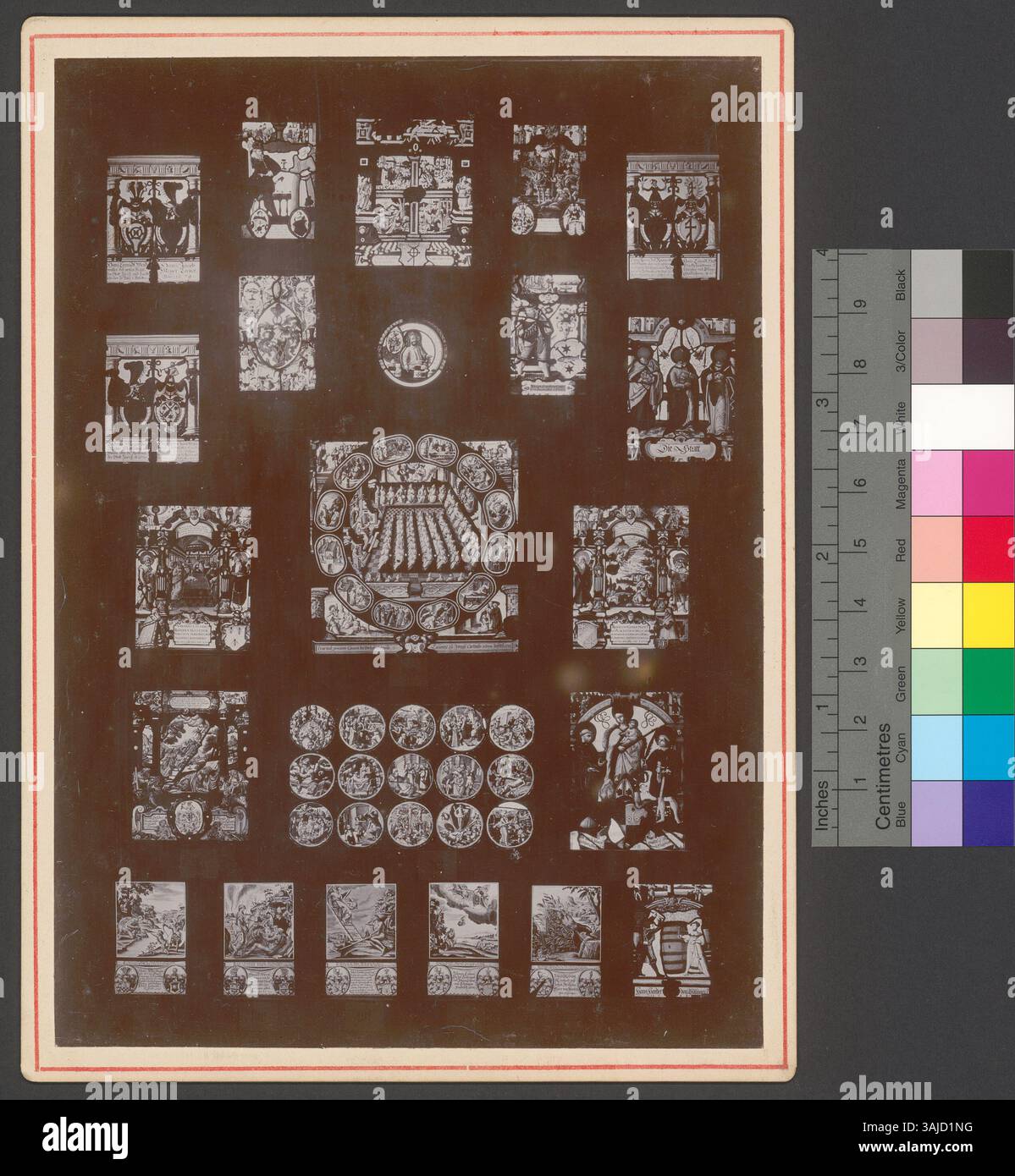 This 1891 photograph by Robert Breitinger shows the sixth stained-glass ...