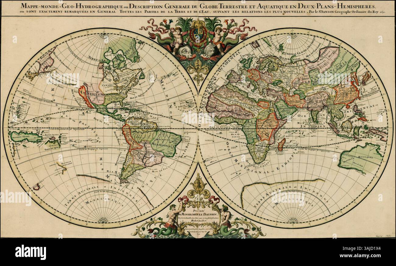 1691 map hi-res stock photography and images - Alamy