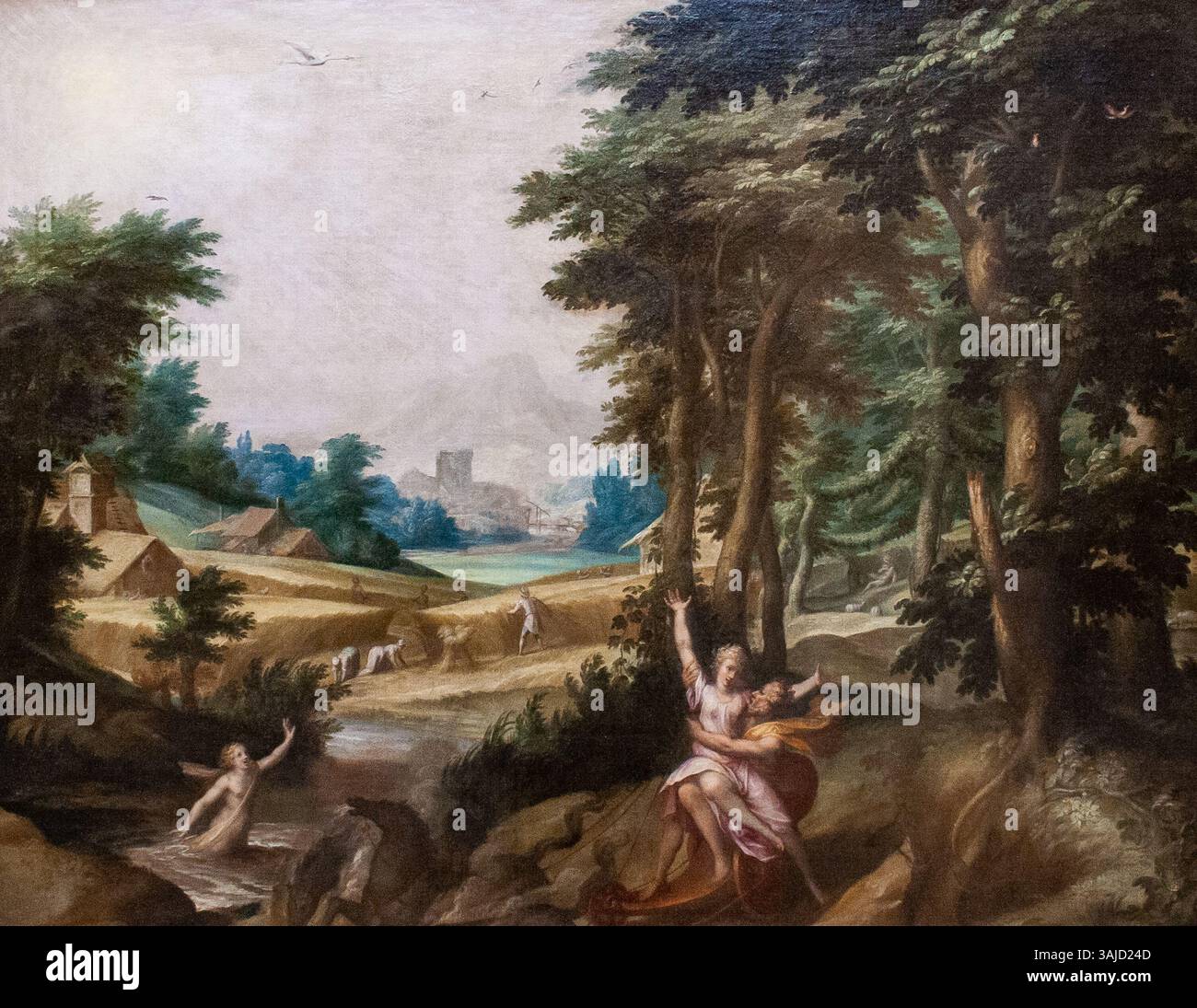 Jan Soens' painting, 'The Abduction of Proserpina,' depicting the ...