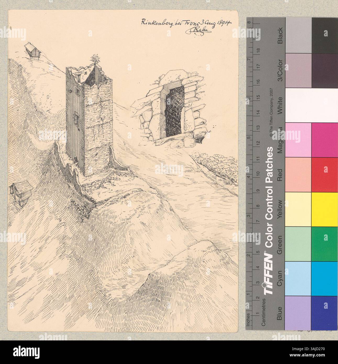 This 1894 illustration by Johann Rudolf Rahn showcases an exterior view ...