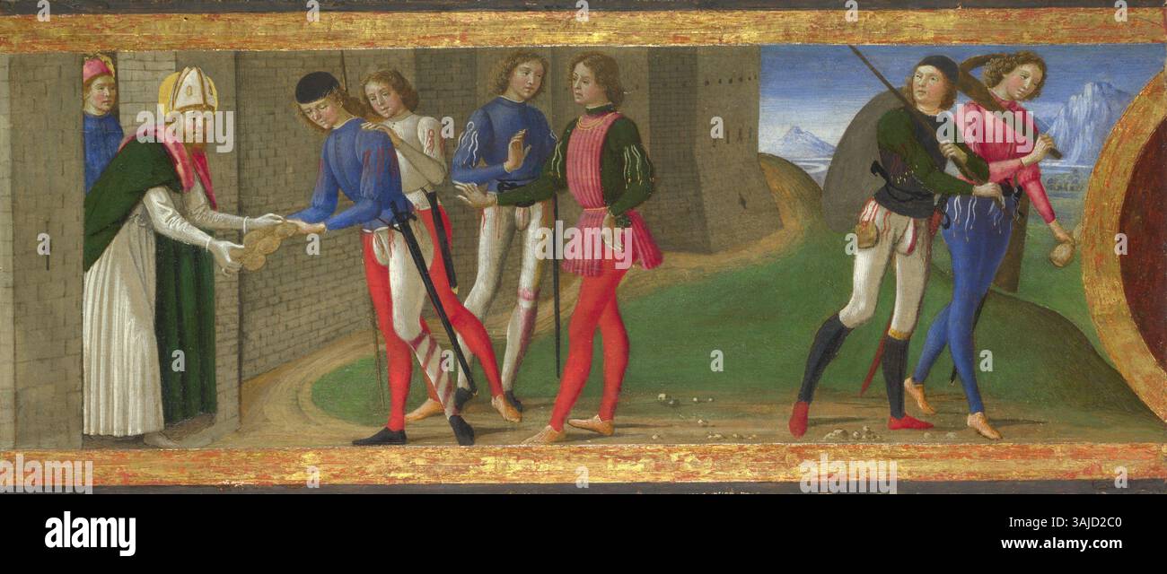 Domenico Ghirlandaio's 'Saints Justus and Clement of Volterra,' painted ...