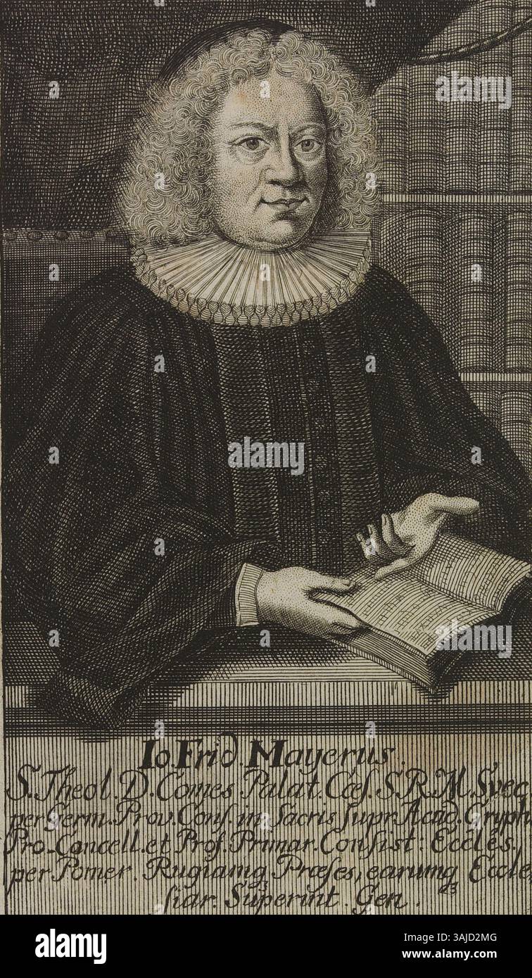 This copper engraving of Johann Friedrich von Mayer by Georg Paul Busch ...