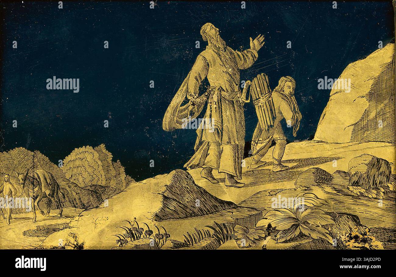 'Abraham und Isaak' is an 18th-century eglomisé piece from southern ...