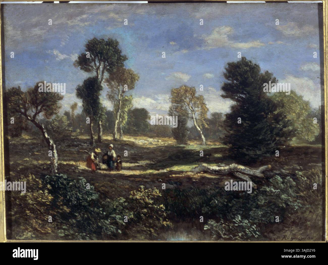 This landscape painting by Camille Joseph Étienne Roqueplan, circa 1855 ...