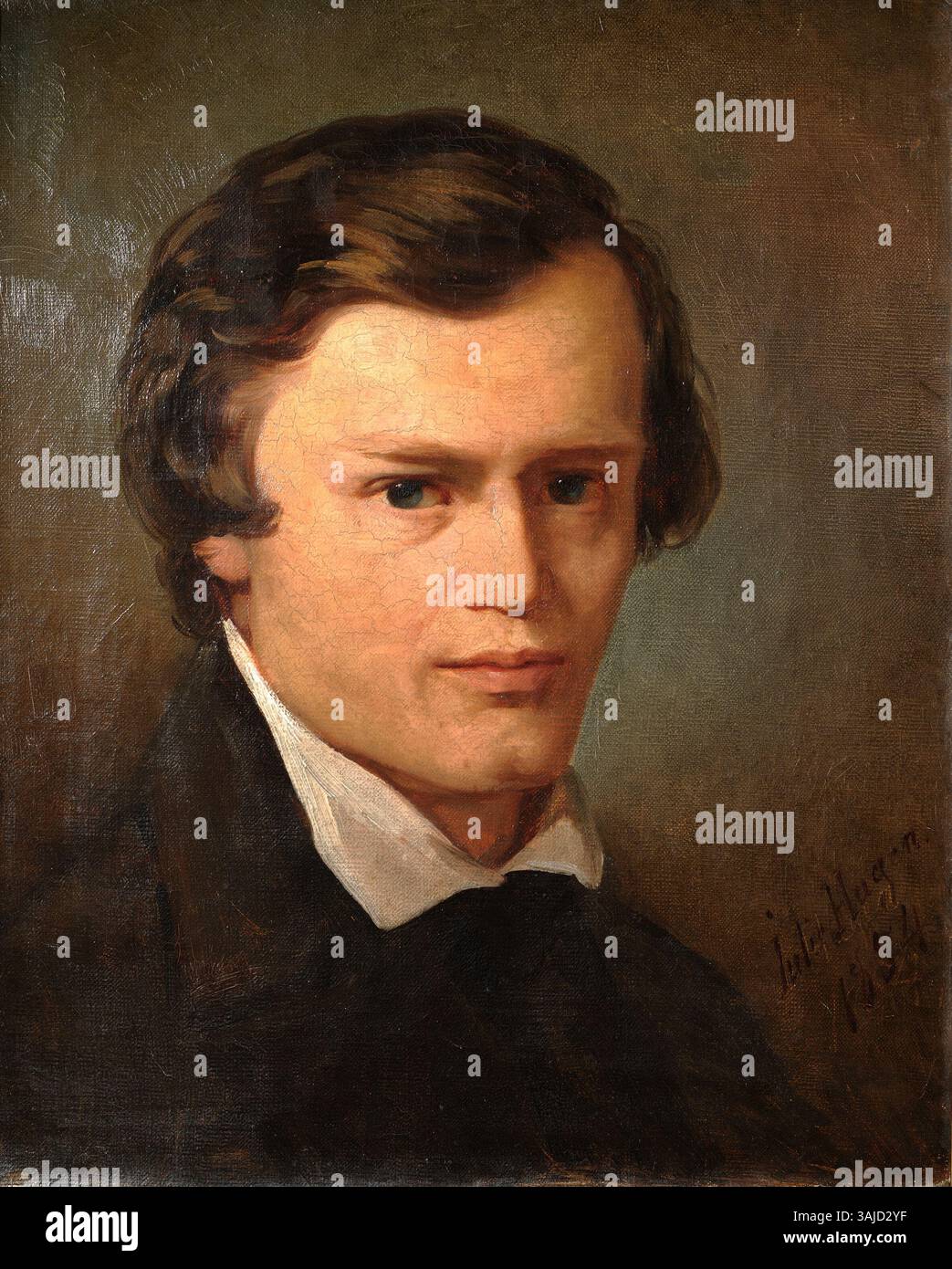 'Portrait of Artist H. Hartmann' by Julie Wilhelmine Hagen-Schwarz ...