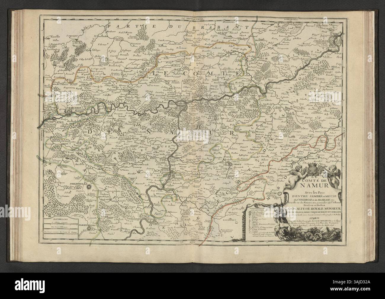 This 1693 map by Jean-Baptiste Nolin presents a detailed view of the ...