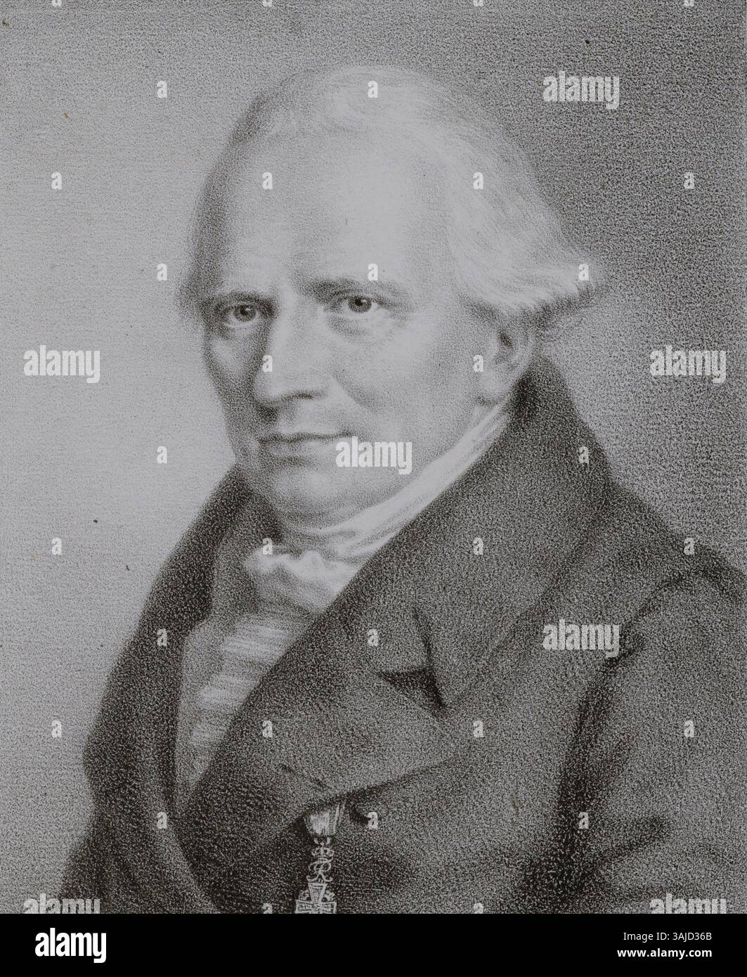 This lithograph depicts Caspar Siegfried Gähler, created by Carl ...