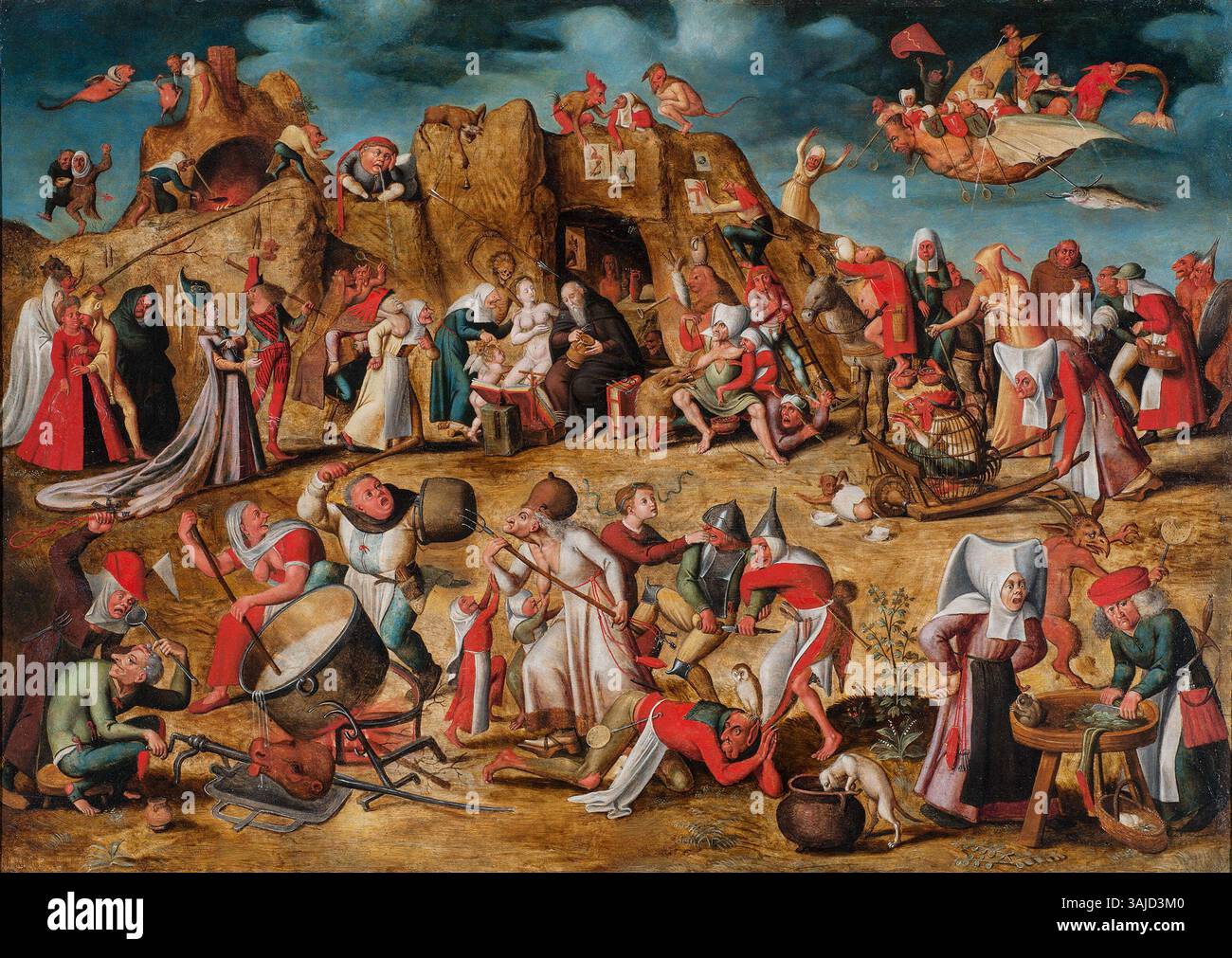 This painting, *The Temptation of Saint Anthony* by Frans Verbeeck ...