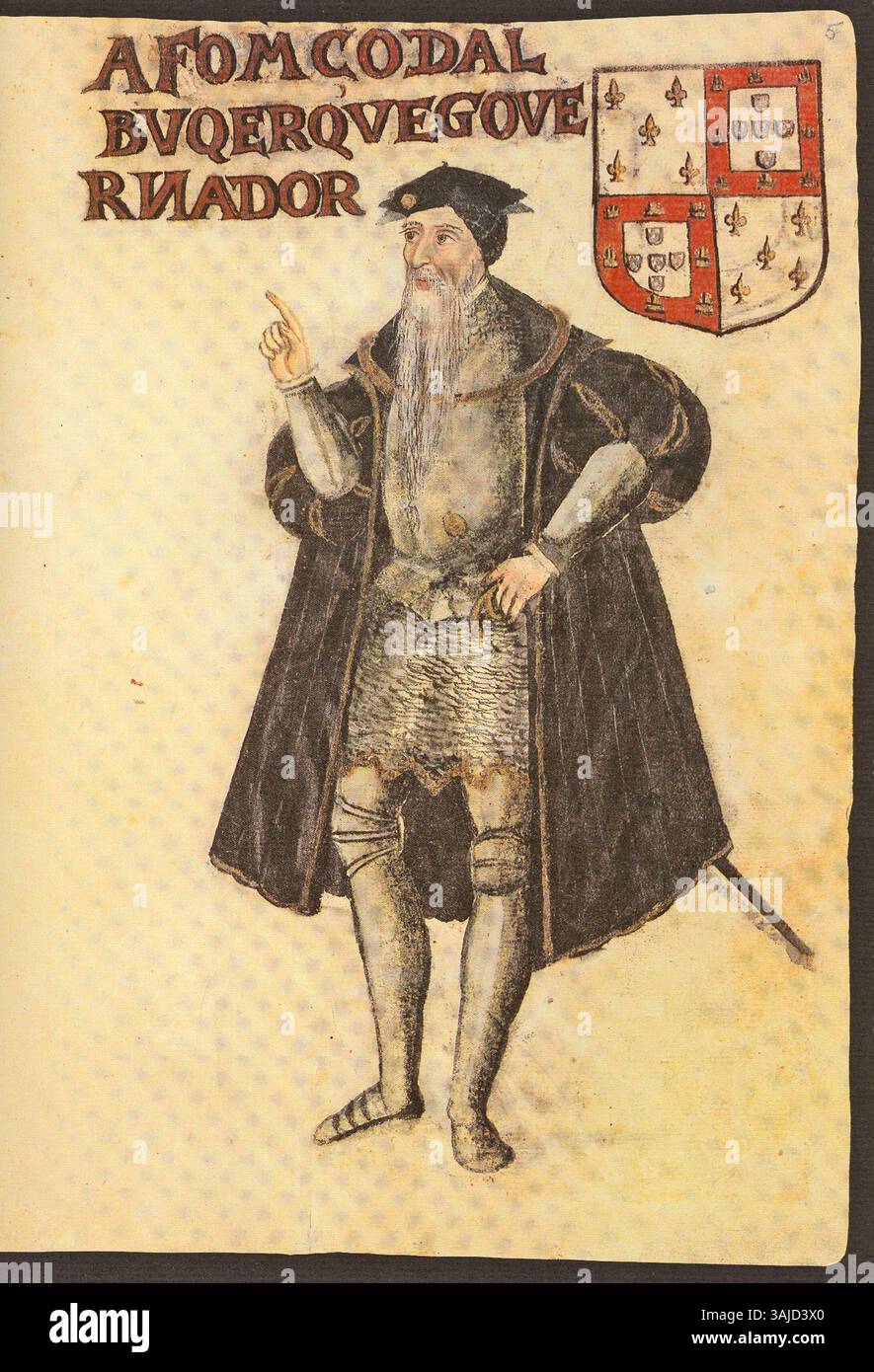This circa 1560 portrait of Afonso de Albuquerque, a key figure in ...