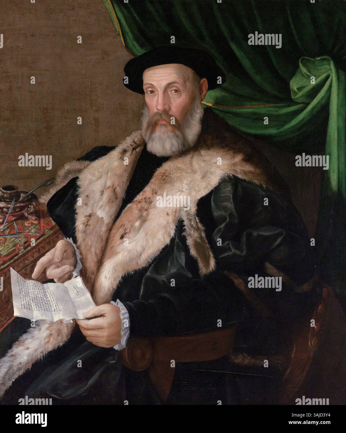 Prospero Fontana's portrait from the late 16th century depicts an ...