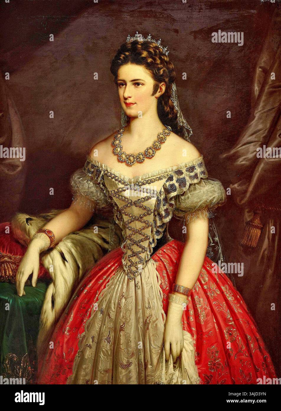 Franz Ruß the Elder's 19th-century portrait of Empress Elisabeth of ...