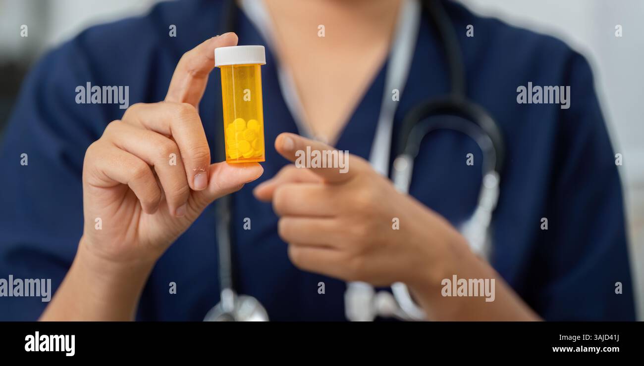 Medication Management and Patient Care. A healthcare worker showcases ...