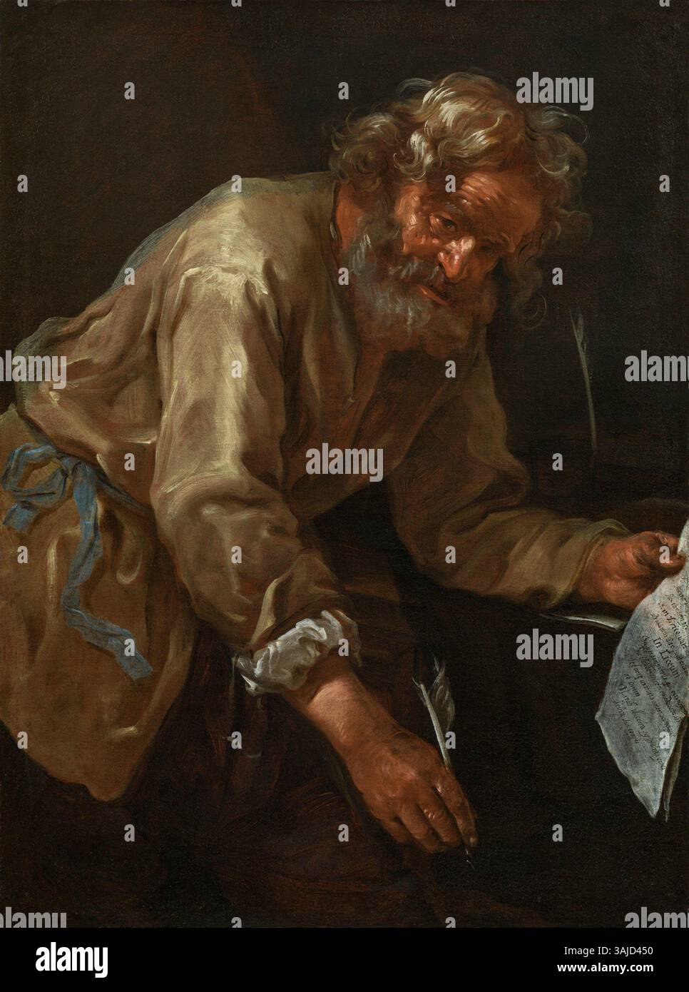 This oil painting by Bernhard Keilhau depicts the philosopher Seneca ...
