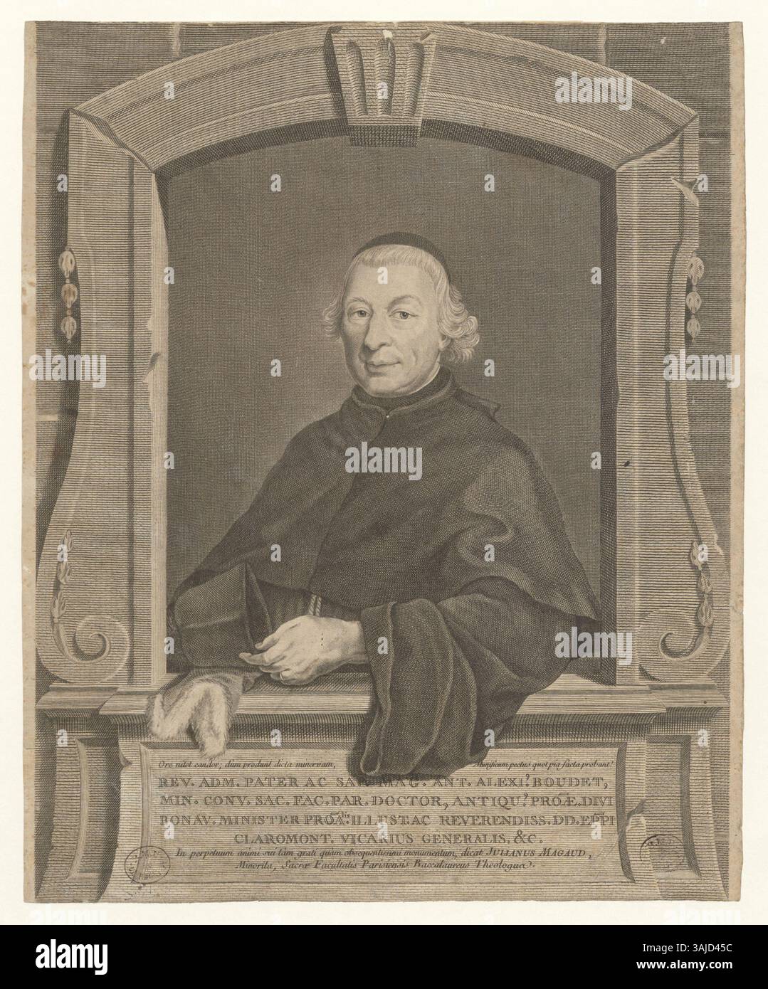 Intaglio print from the Boyer collection depicting Antoine-Alexis ...